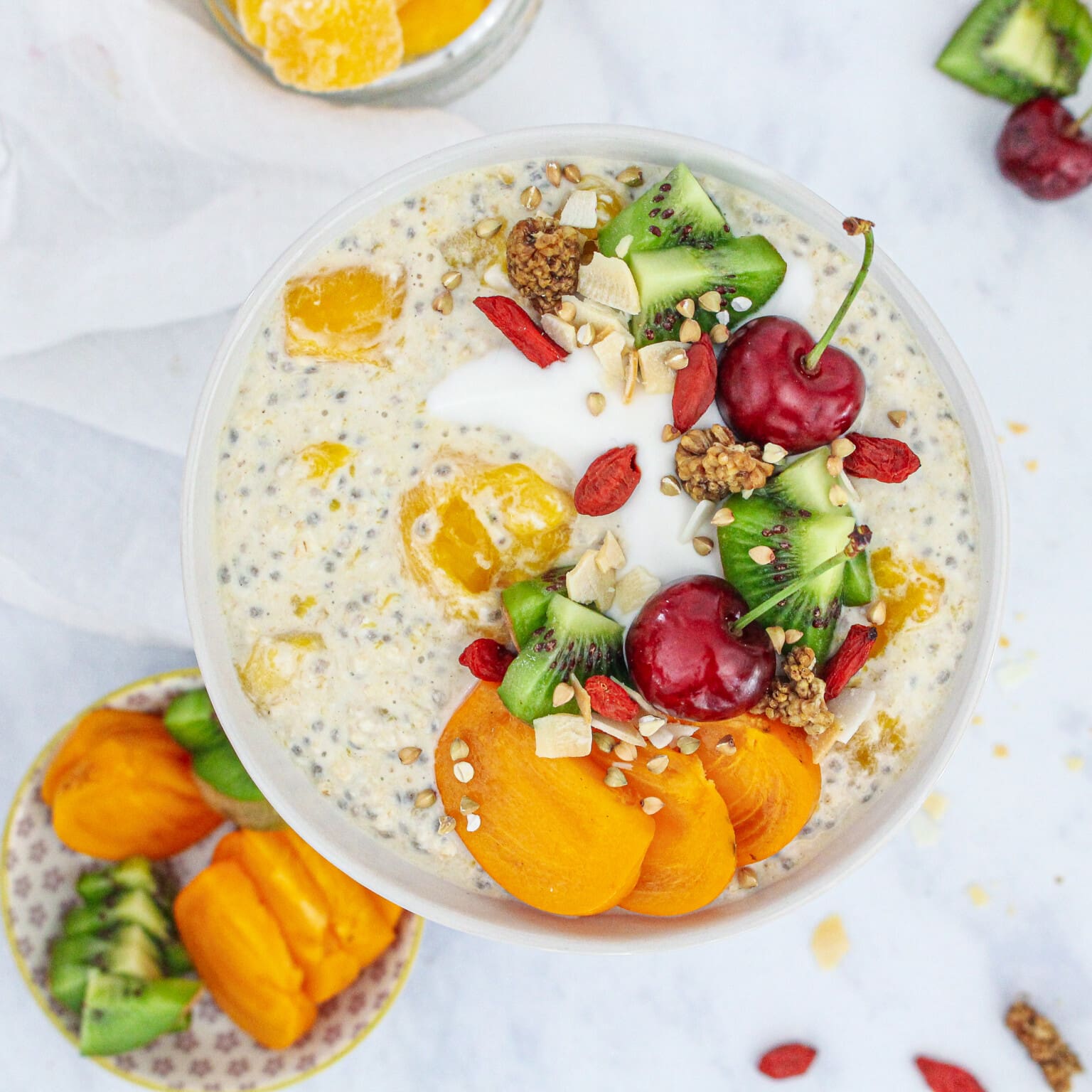 Mango Coconut Overnight Oats - Nourishing Amy
