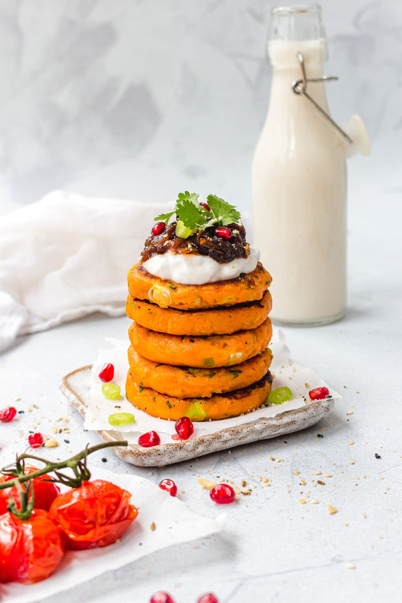 Breakfast Potato Cakes with Chilli Jam - Nourishing Amy