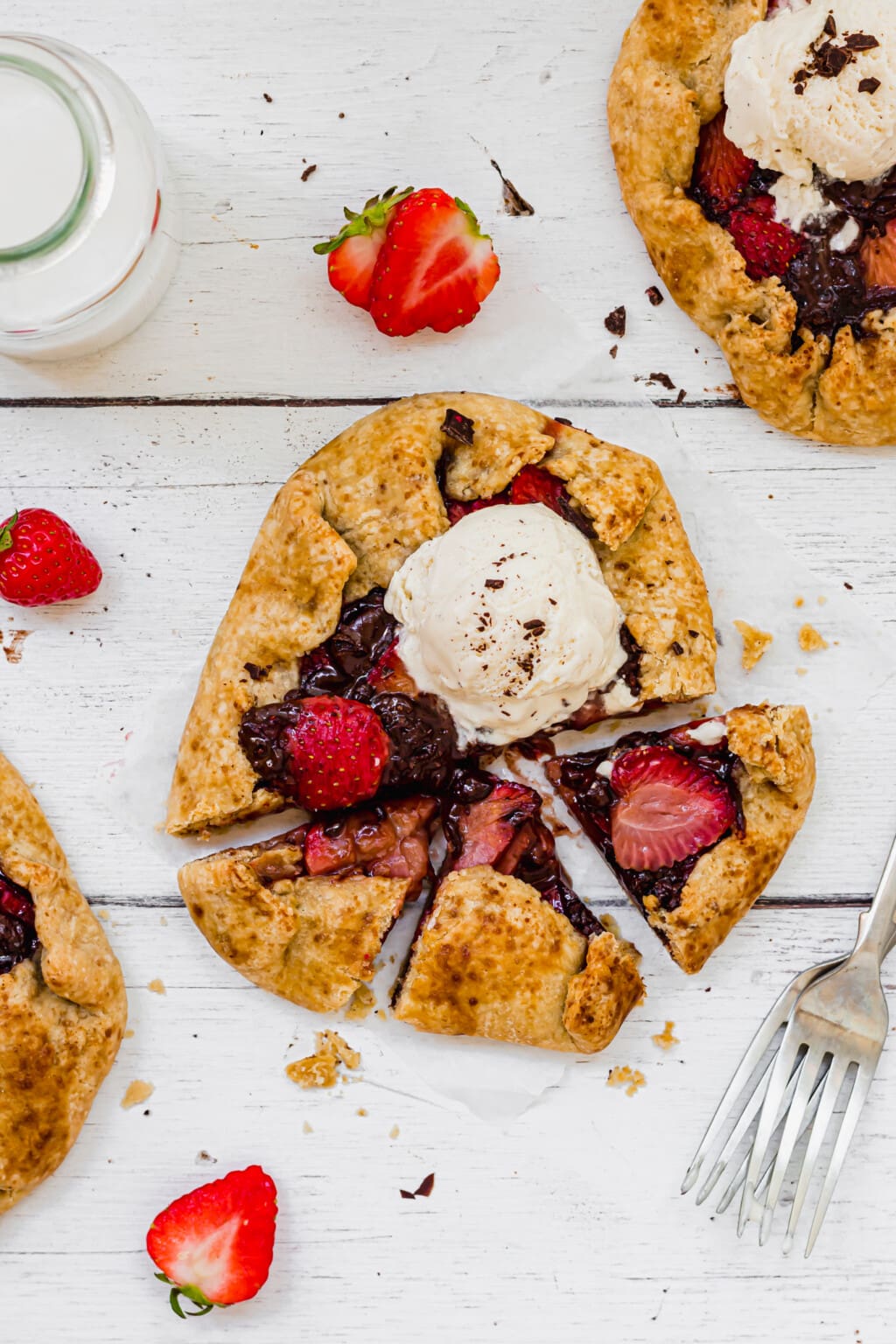 Strawberry Chocolate Galettes (Vegan Gluten-Free) - Nourishing Amy