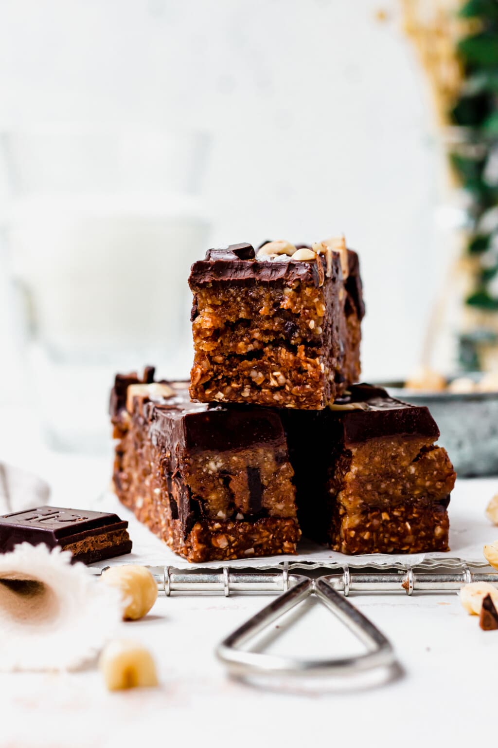 Hazelnut Praline Bars (Vegan Gluten-Free) - Nourishing Amy