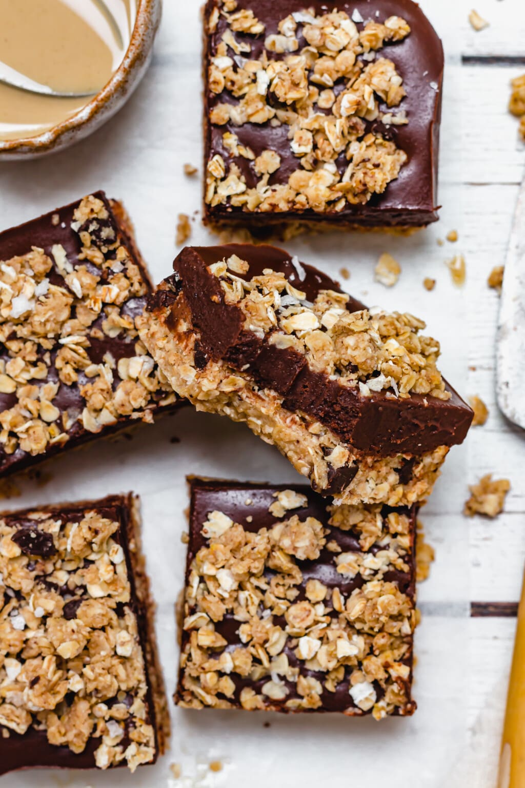Double Chocolate Tahini Fudge Bars (Vegan GF) - Nourishing Amy
