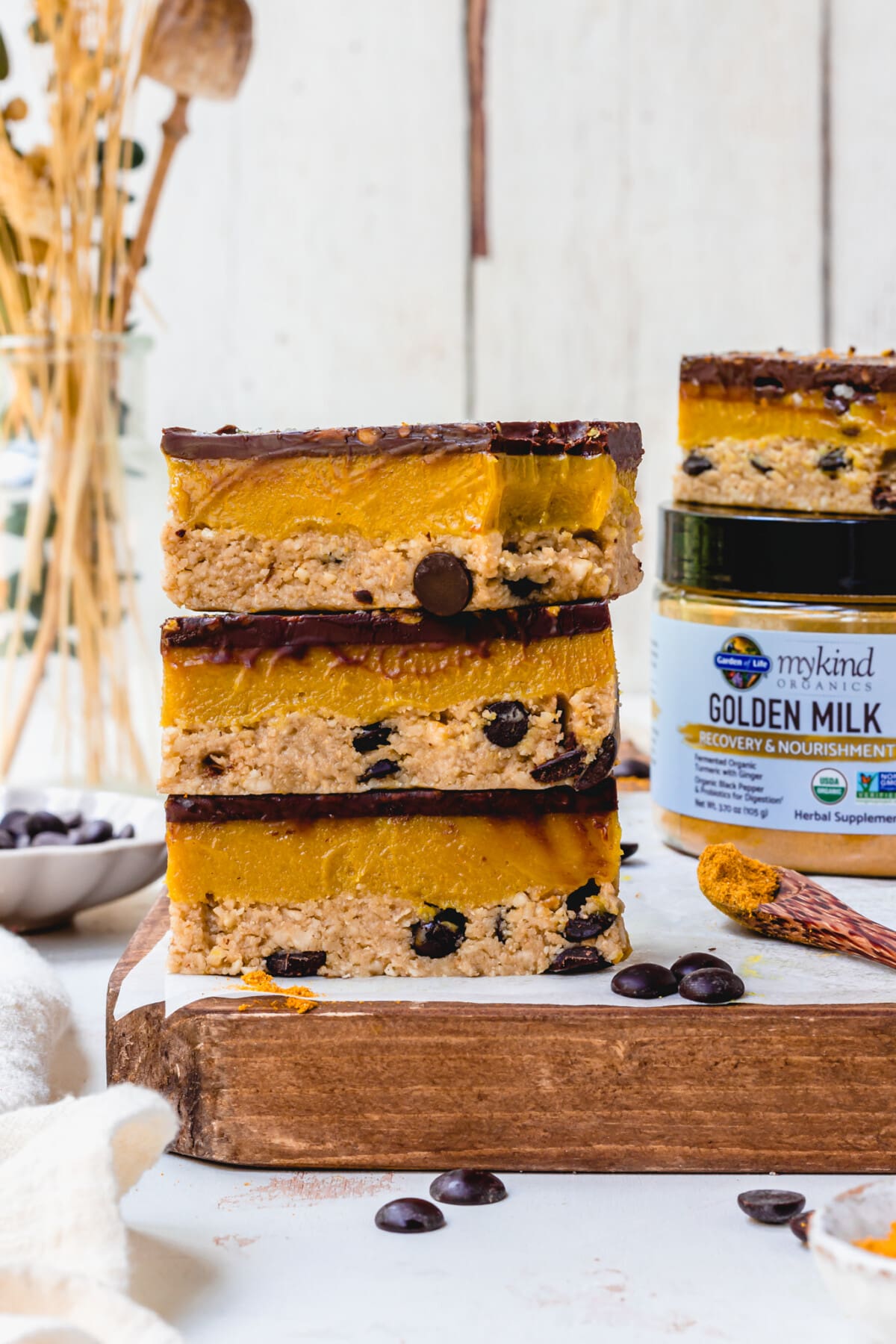 Golden Tahini Caramel Bars (Vegan Gluten-Free) - Nourishing Amy