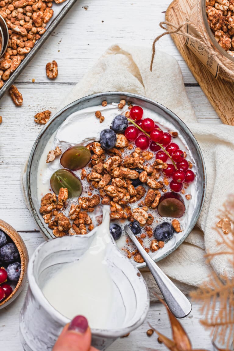 Homemade Protein Crunch Cereal (Vegan GF) - Nourishing Amy