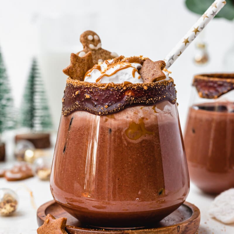 Chocolate Gingerbread Mocktail (Vegan) - Nourishing Amy