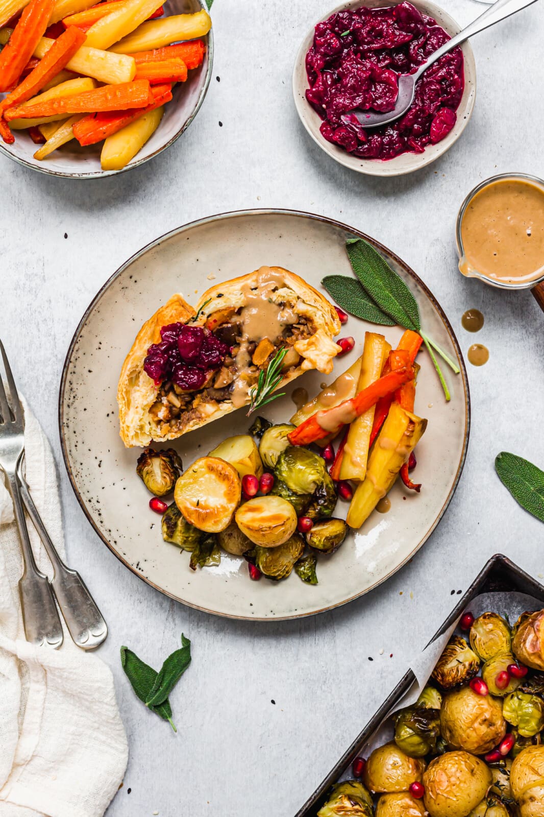 Mushroom Chestnut Apricot Wellington (Vegan GF) Nourishing Amy