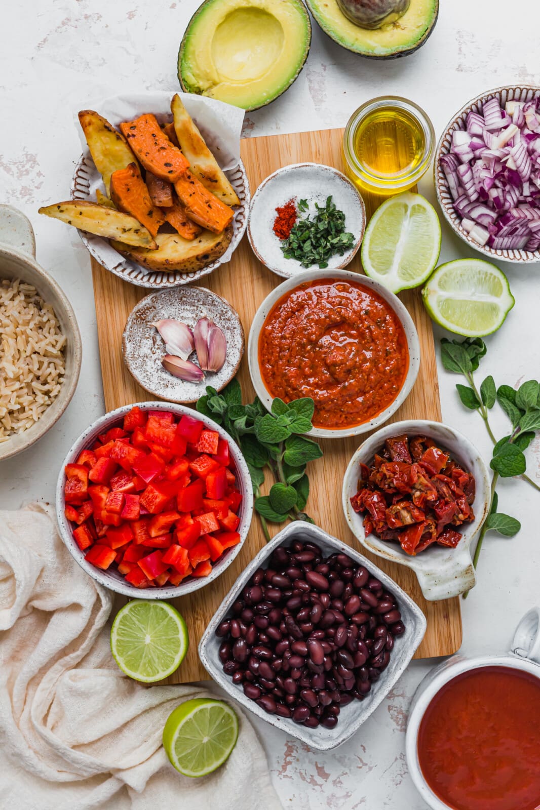 Tomato Pesto Beans and Wedges (Vegan GF) Nourishing Amy