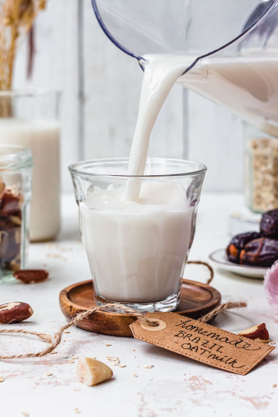 Homemade Brazil Nut Oat Milk - Nourishing Amy