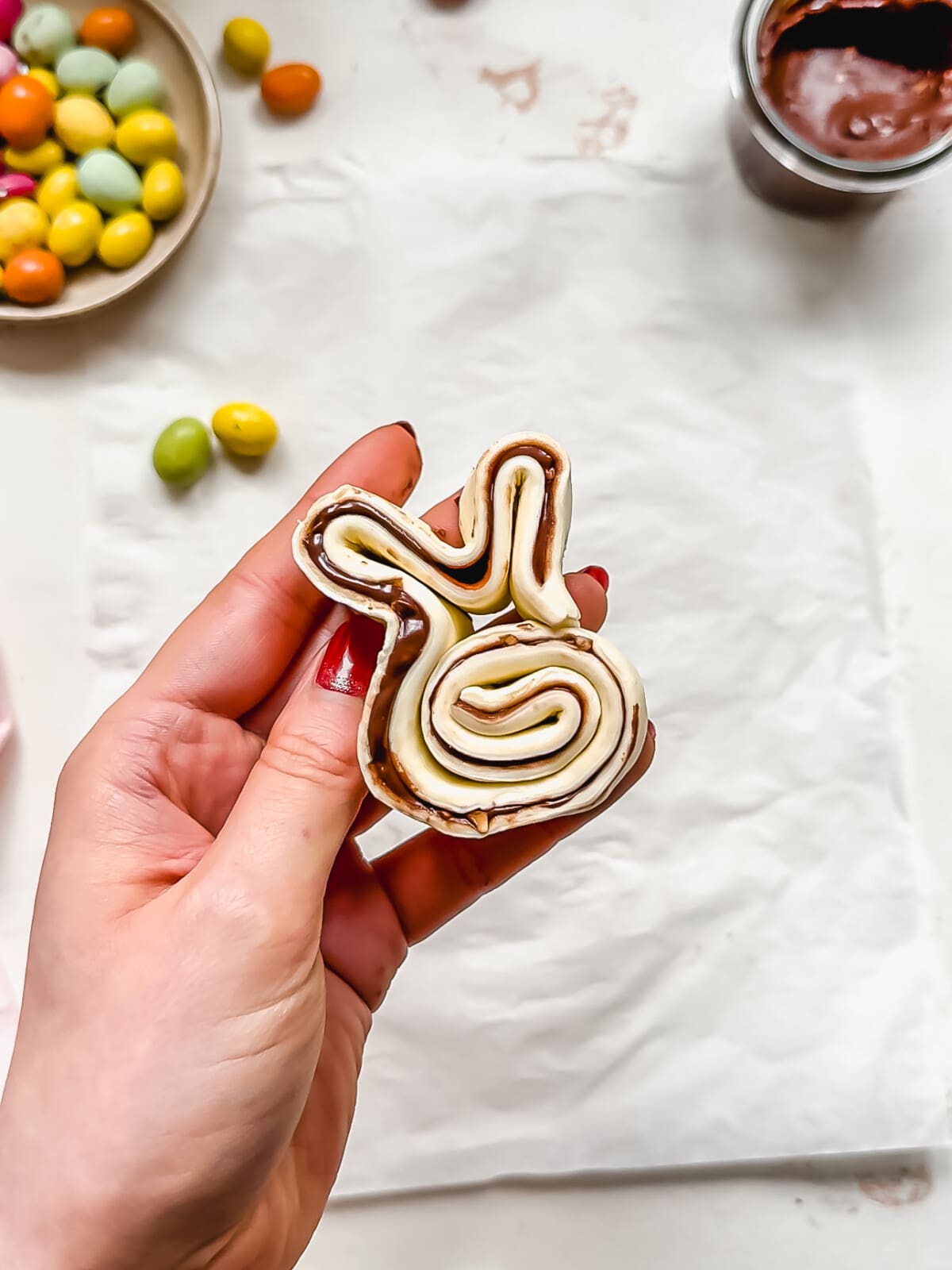 Chocolate Easter Pastry Bunnies (Vegan GF) - Nourishing Amy