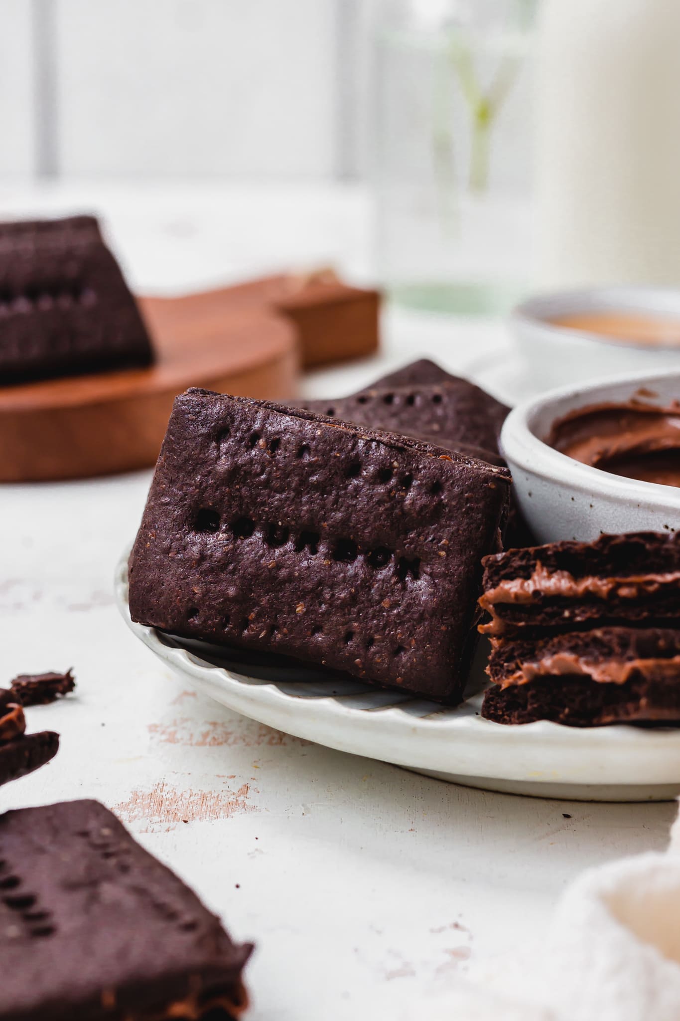 Homemade Healthier Vegan Bourbon Biscuits (GF) Nourishing Amy