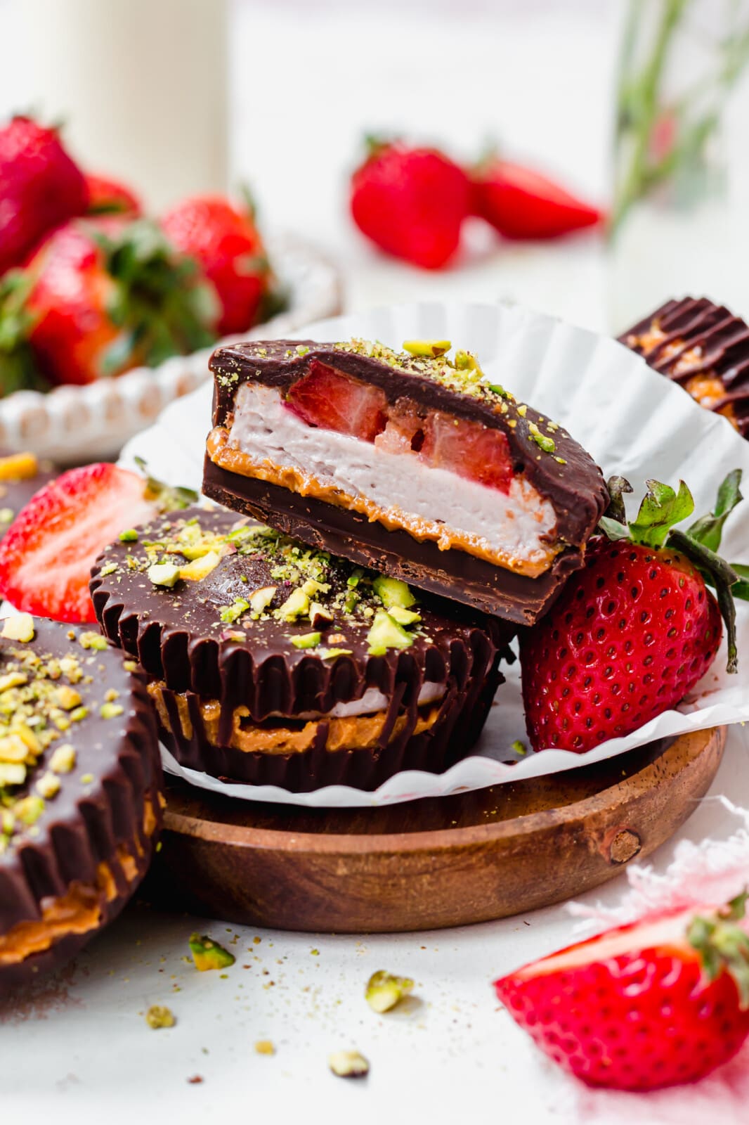 Chocolate Berry FroYo Cups (Vegan) - Nourishing Amy