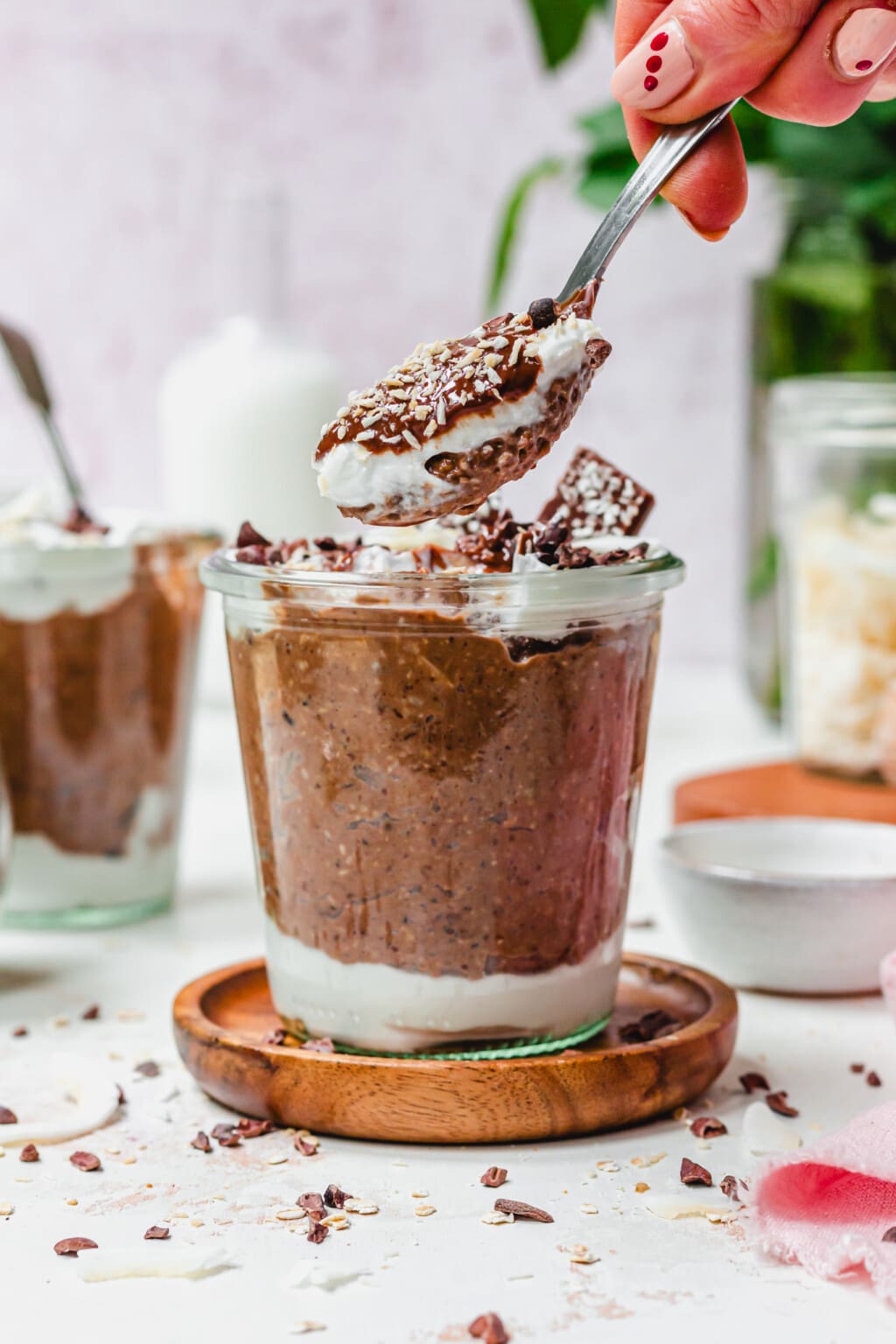 Chocolate Coconut Bounty Blended Oats (Vegan) - Nourishing Amy
