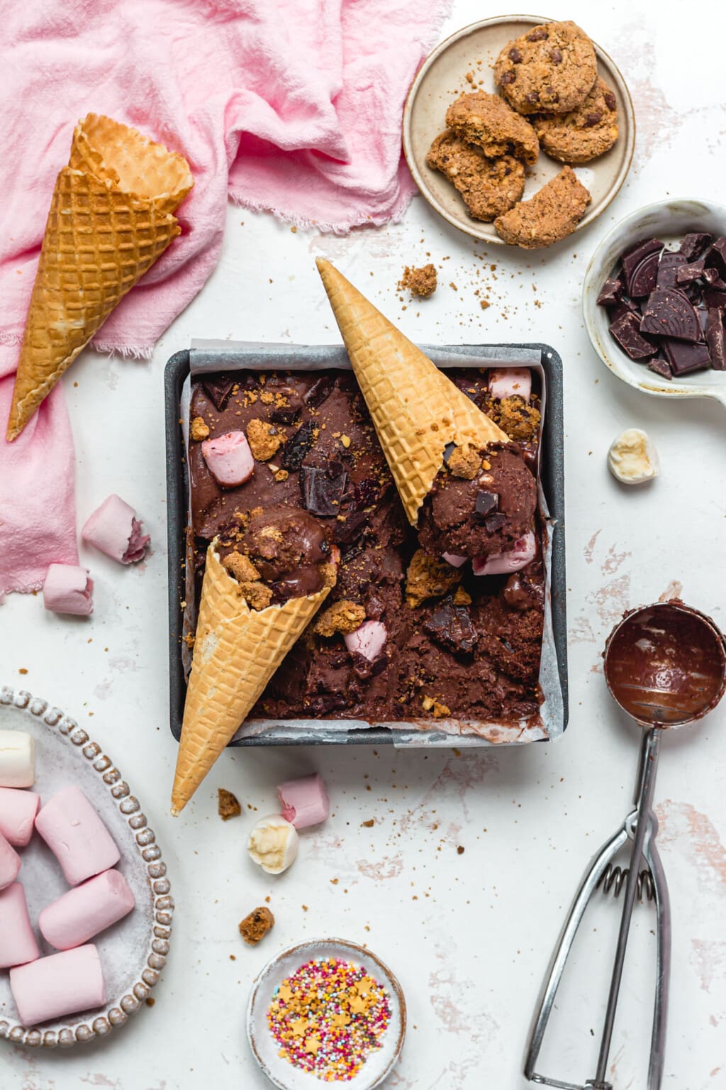 Rocky Road Ice Cream (Dairy-Free) - Nourishing Amy