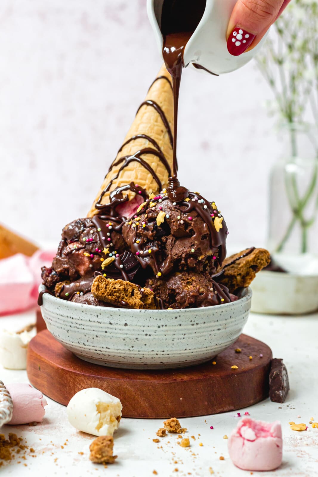 Rocky Road Ice Cream (Dairy-Free) - Nourishing Amy