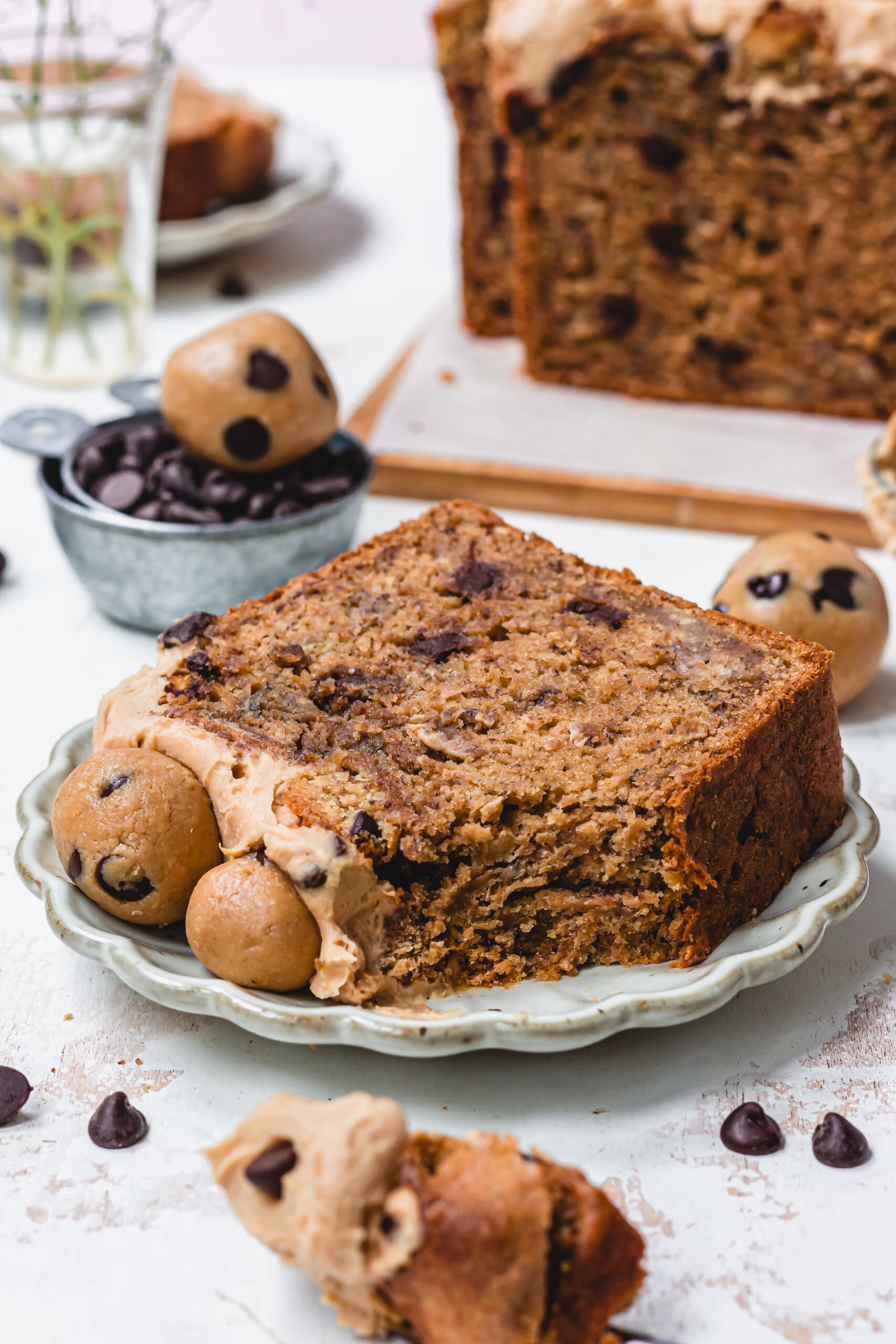 Chocolate Chip Cookie Dough Banana Bread - Nourishing Amy