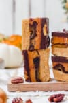 Date Pecan Caramel Bars Healthier Nourishing Amy