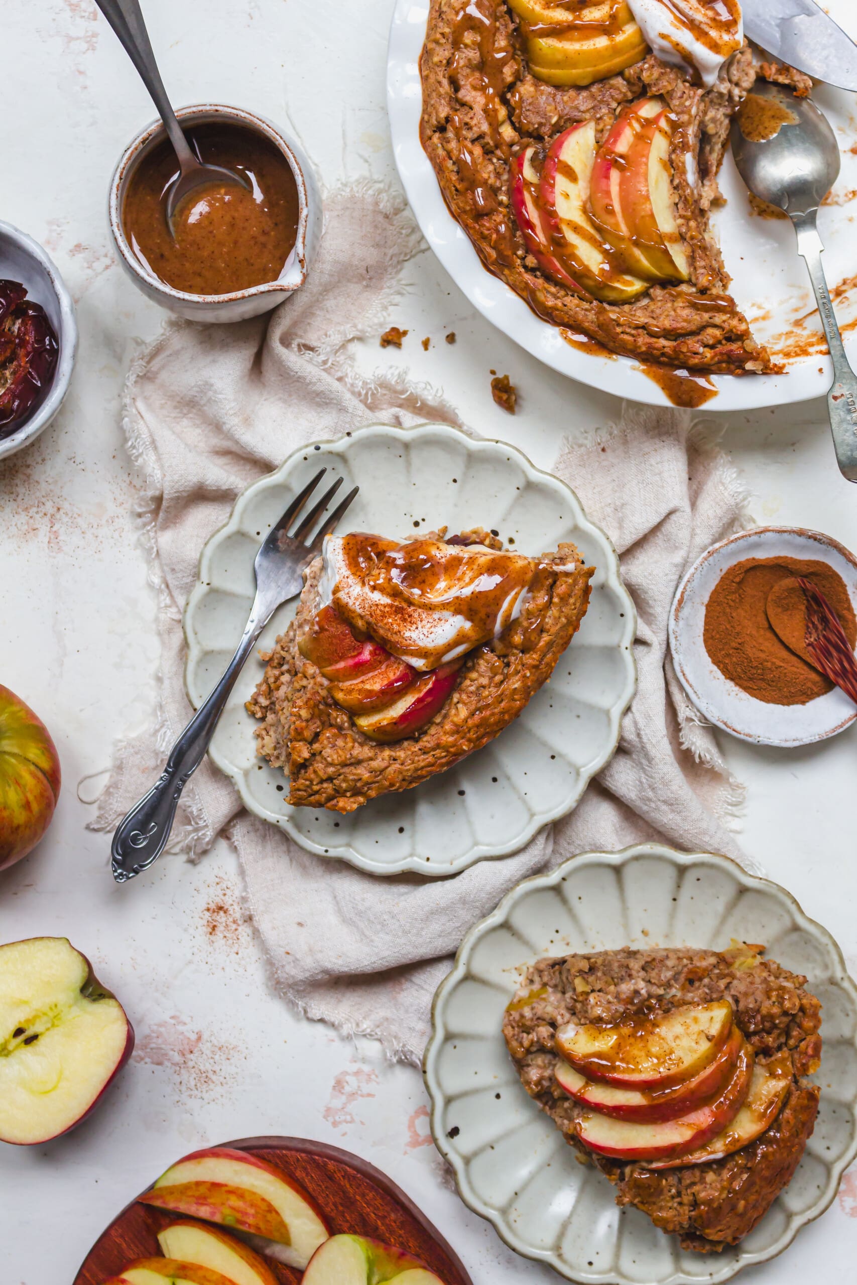 Sticky Toffee Apple Baked Oats - Nourishing Amy